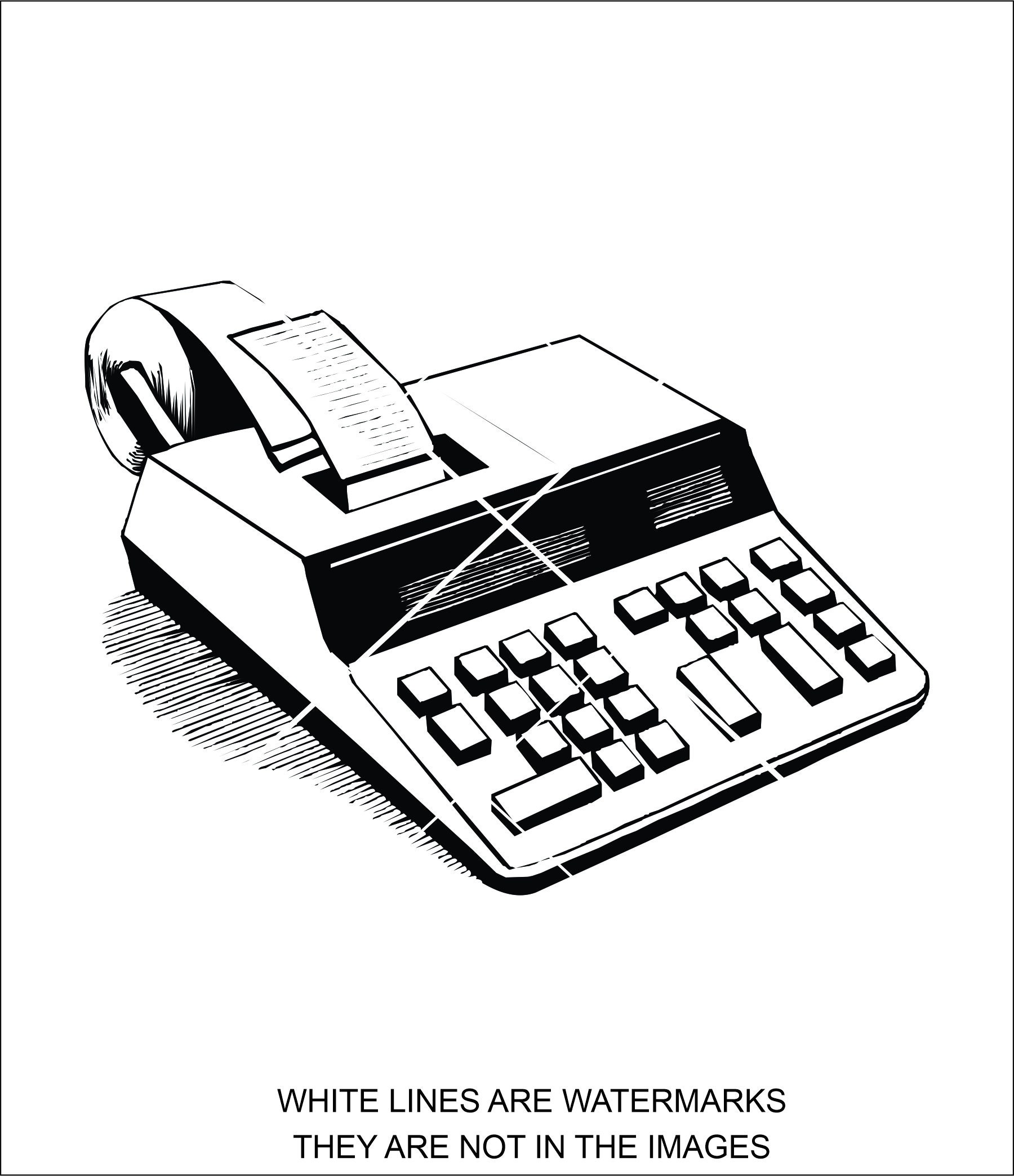 Adding Machine Clip Art