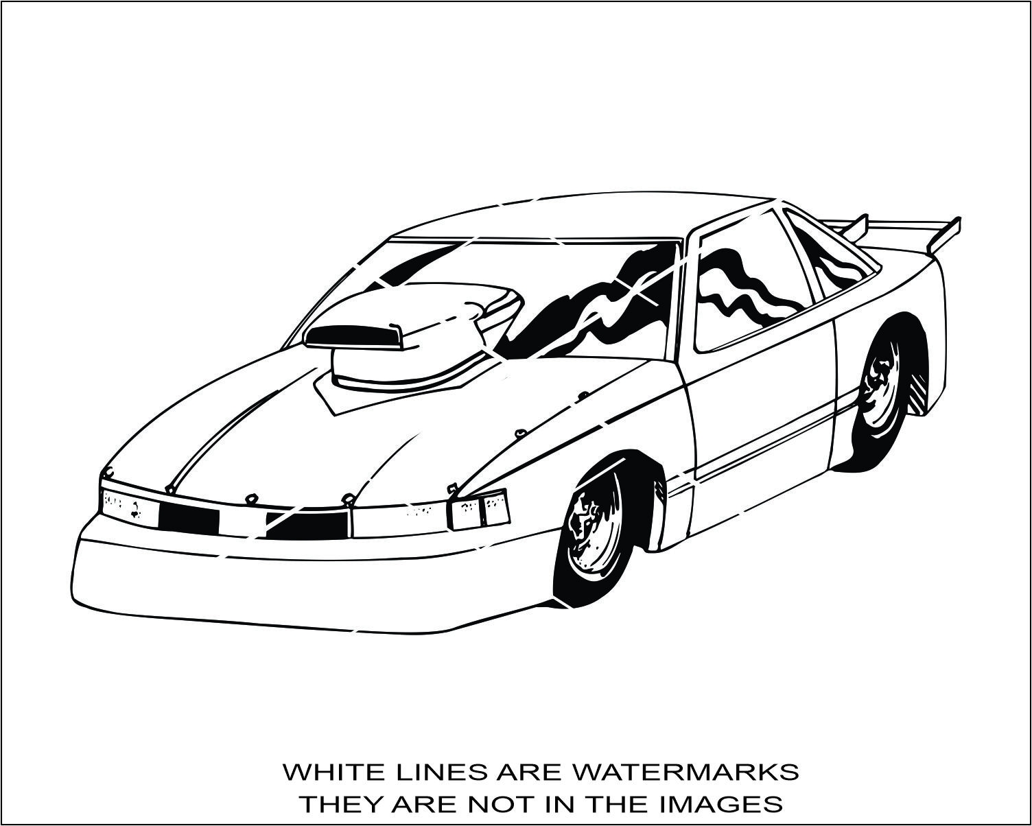 How To Draw A Drag Race Car
