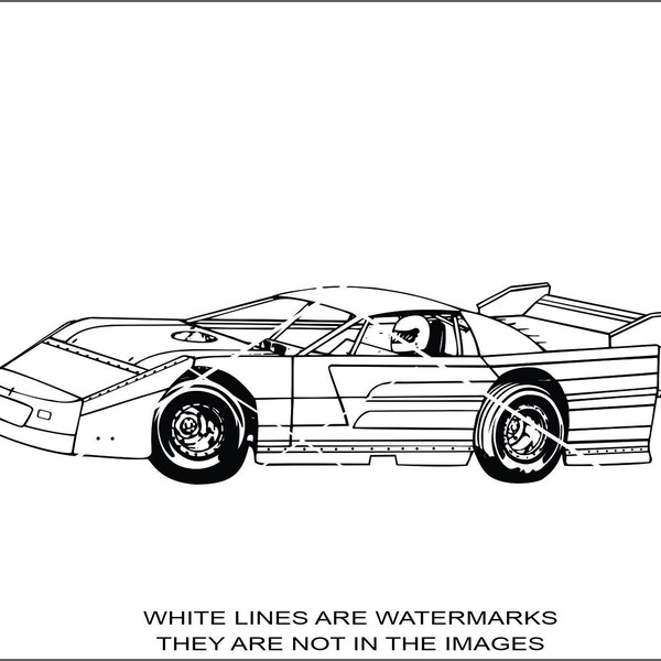 Dirt Late Model Png - Etsy