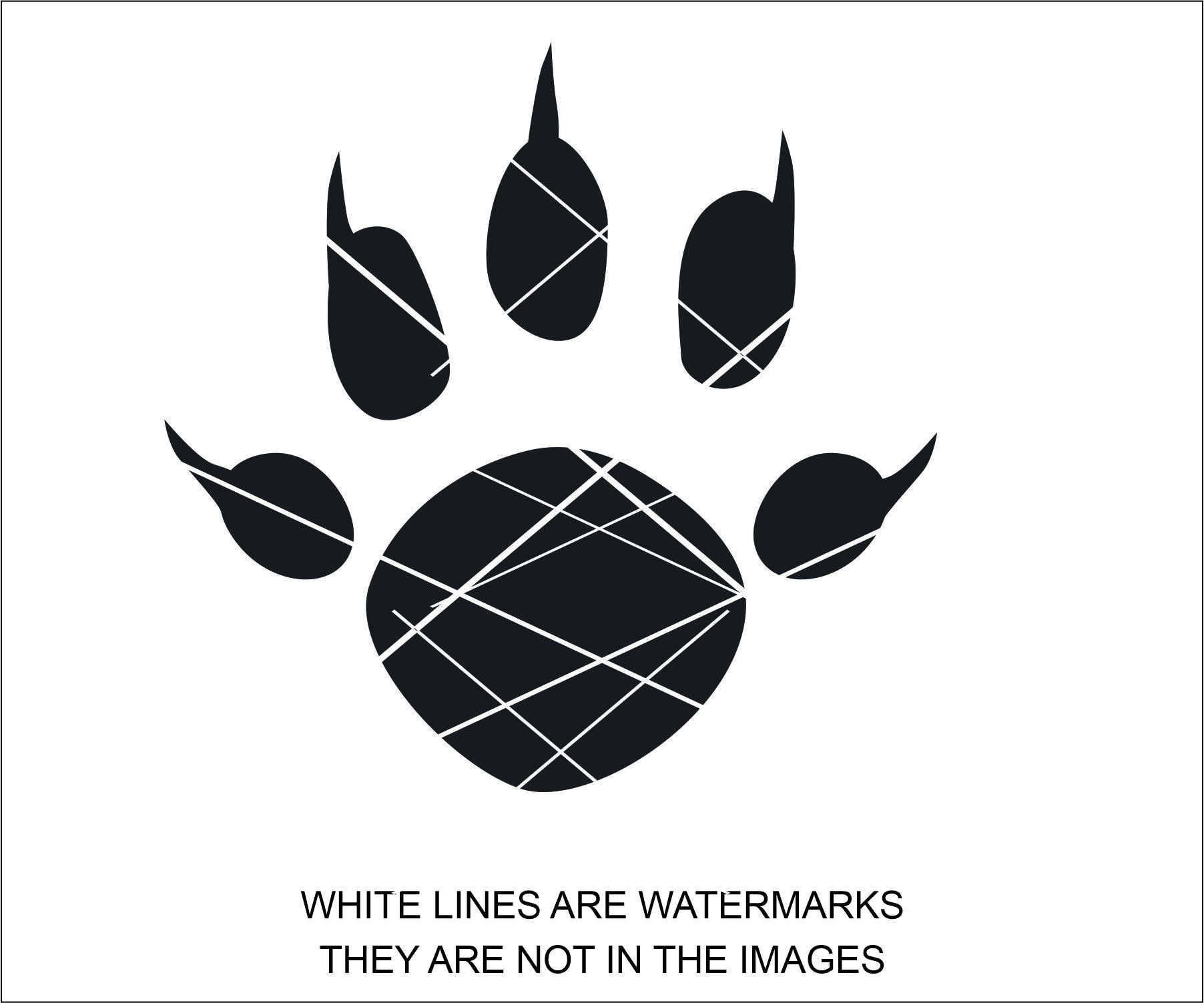 Gopher Paw Print Foot Print Tracks Animal Pet Feet | Etsy