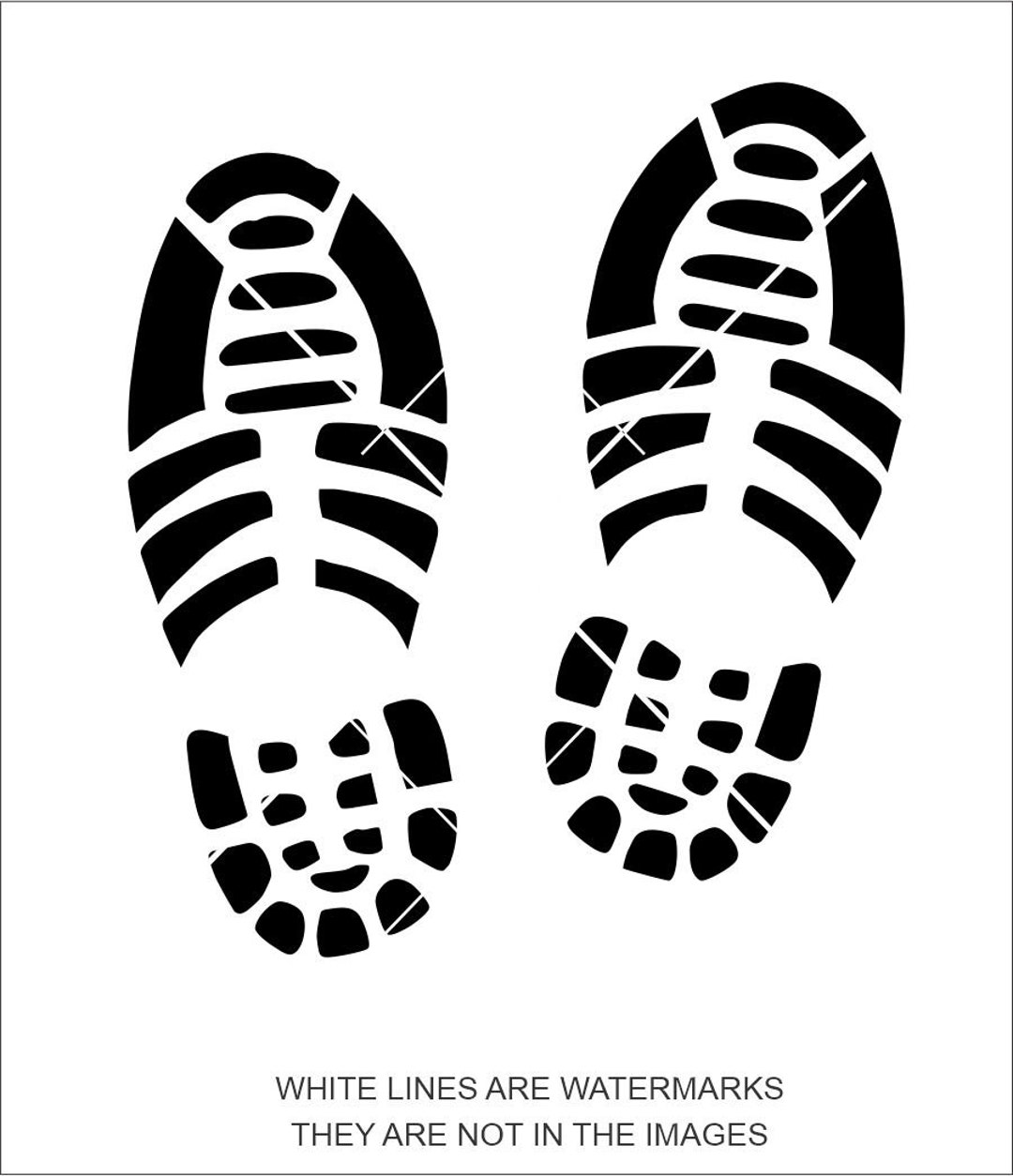 Shoe Print Shoe Prints Foot Sole Feet Shoes Boots - Etsy