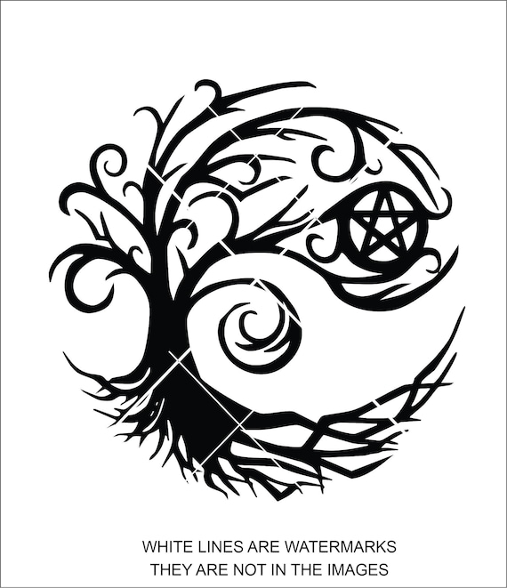 Wiccan Pentacle Pentagram clip Art - Etsy