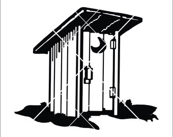 Outhouse Outline Svg - Etsy