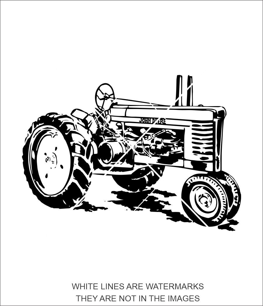John Deere Tractor Stencil