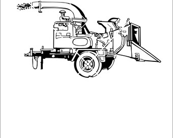 Woodchipper Clip Art - Etsy