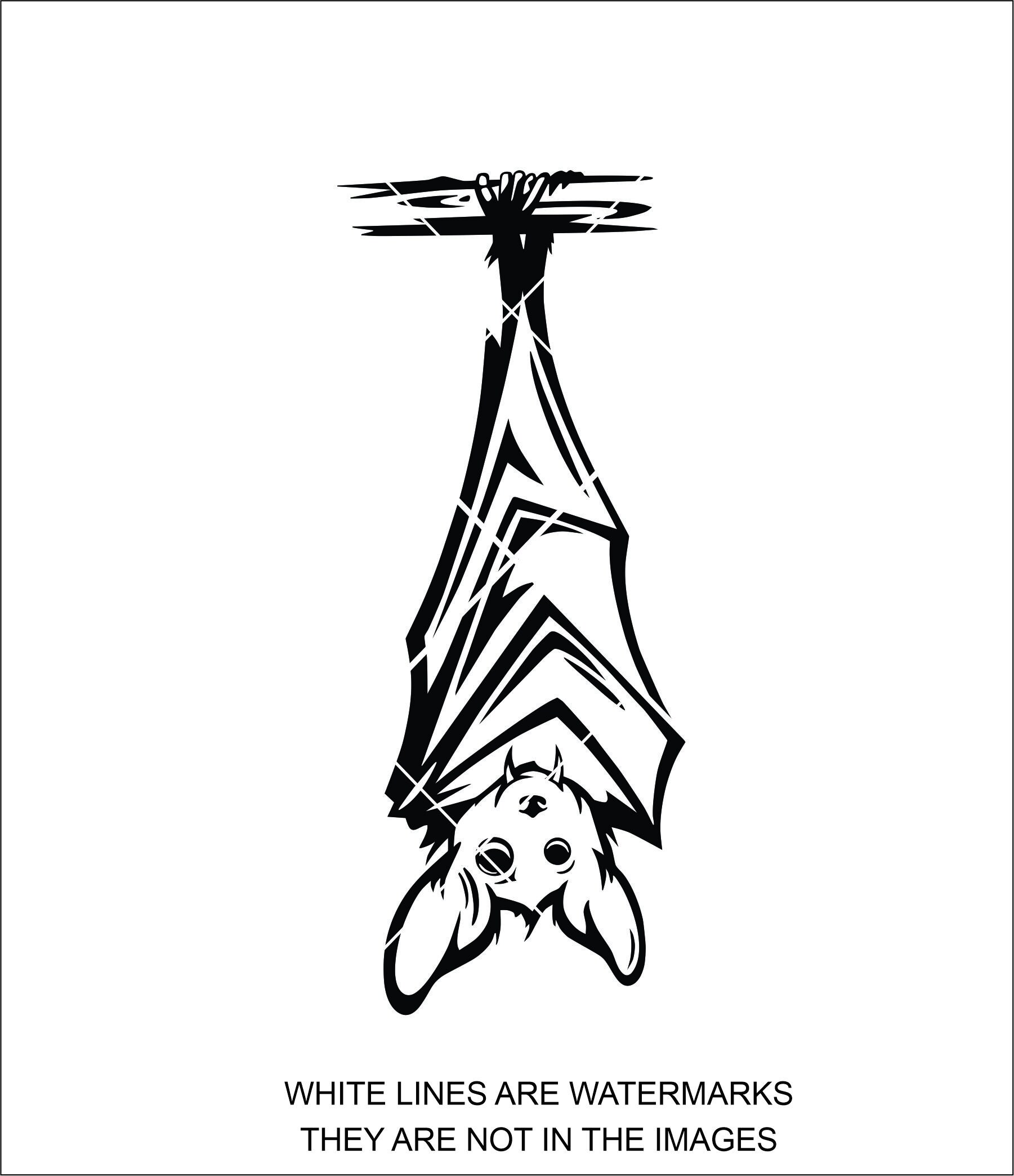 Sleeping Bat Silhouette