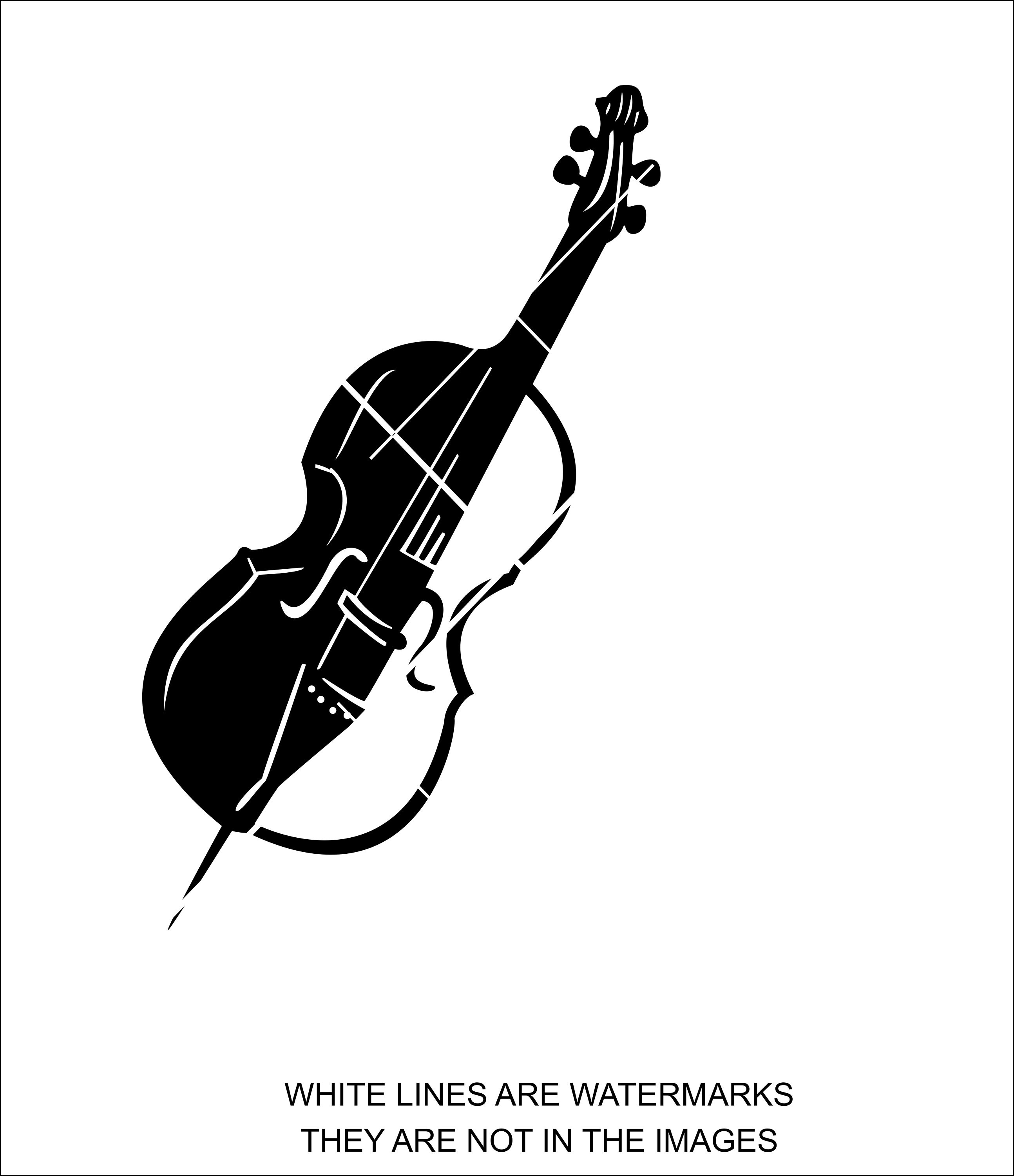 String Bass Clip Art