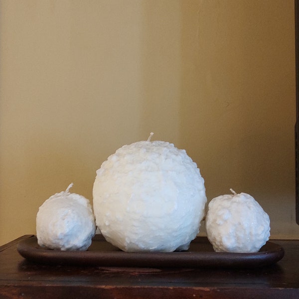 Snowball Candles - Etsy