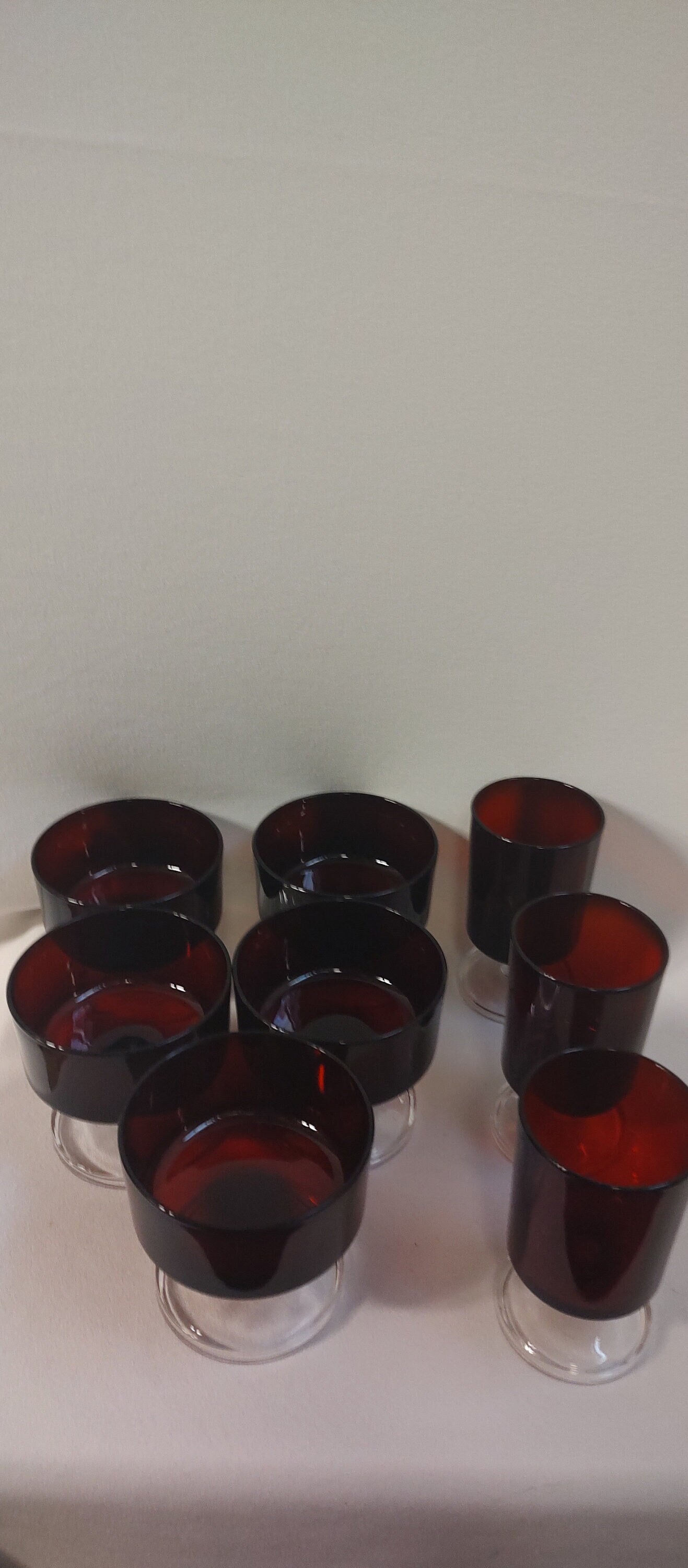 Luminarc Ruby Red Stemware France - Etsy