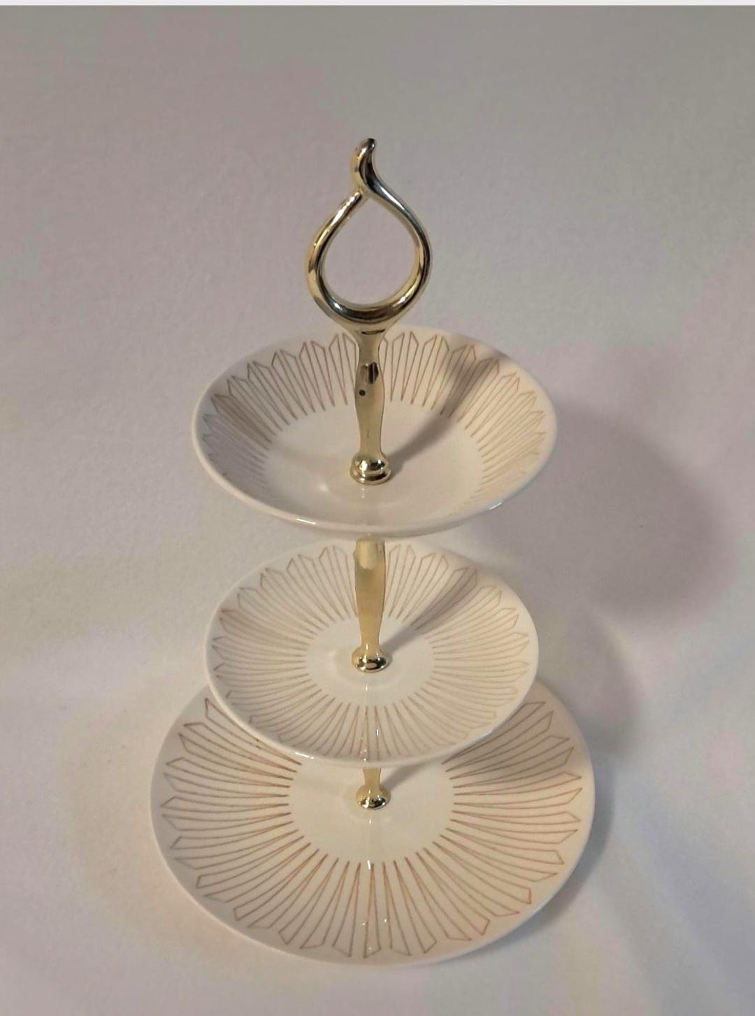 3-tier MCM Starburst Serving Dish Royal Ironstone by Royal China - Etsy