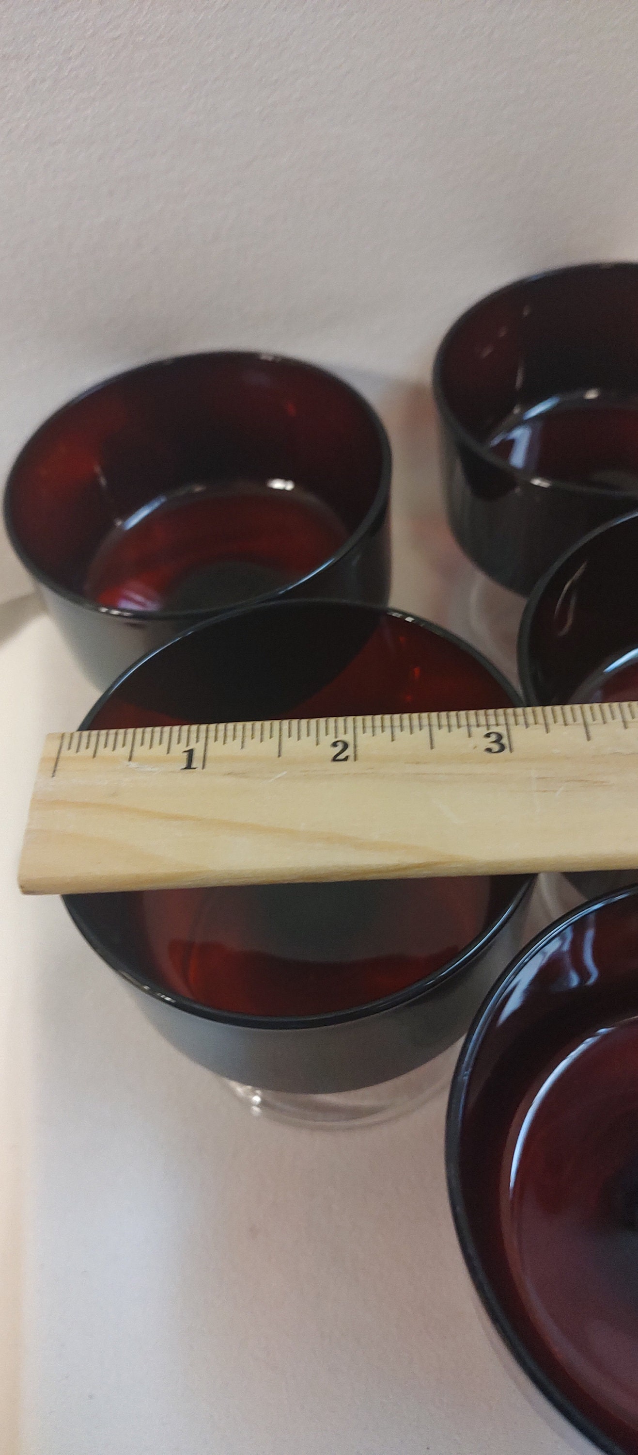 Luminarc Ruby Red Stemware France - Etsy