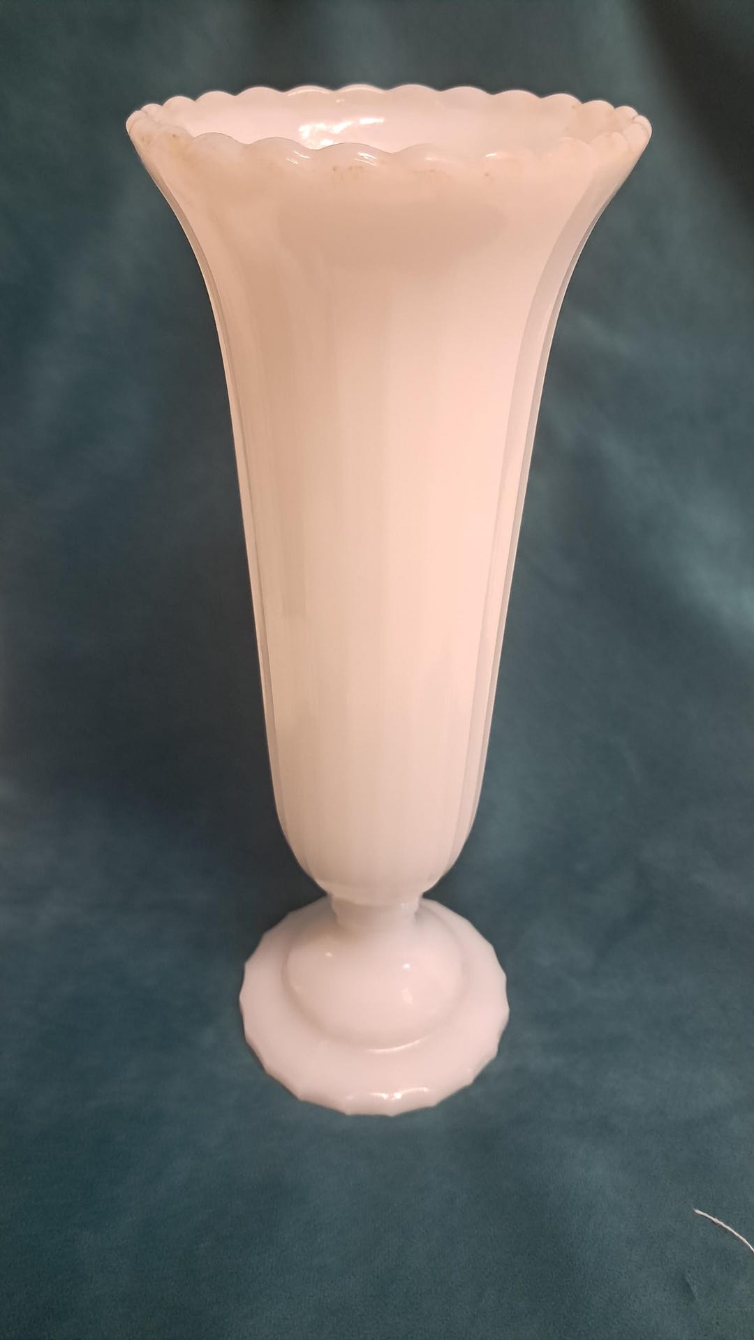 White Fluted Vase - Etsy