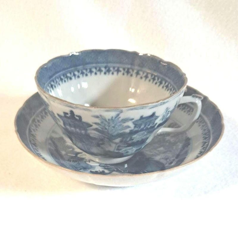Flow Blue Tea Cup - Etsy