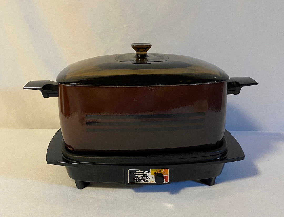 Vintage West Bend Cooker Plus Copper Color Slow Cooker - Etsy