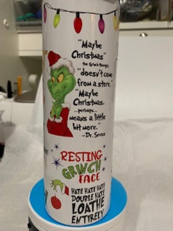 Grinch Water Tumbler - Etsy