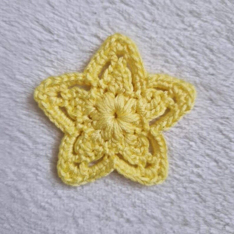 Treble Star Applique Crochet Pattern PDF DIGITAL PRODUCT Quick and Easy Beginner-friendly ...
