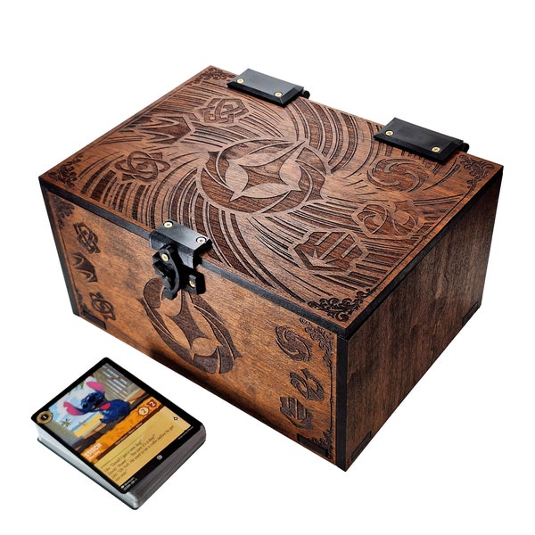 Lorcana Wood Card Box - Etsy