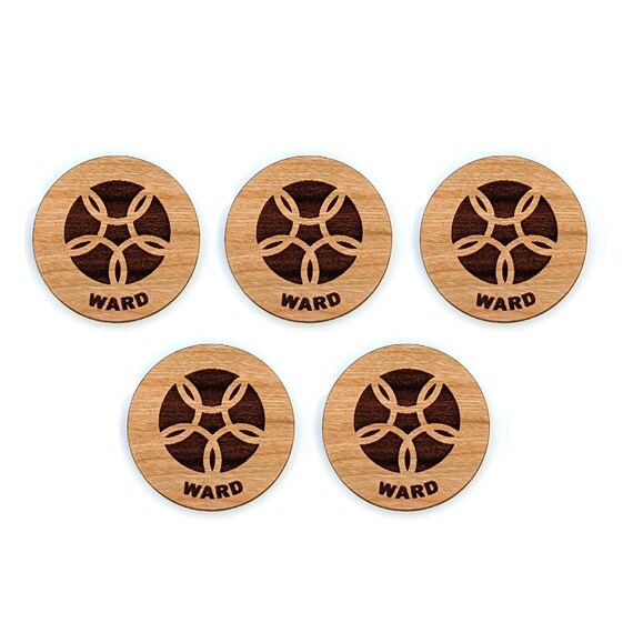 5x Ward Tokens MTG Magic the Gathering Wood Magic Token - Etsy
