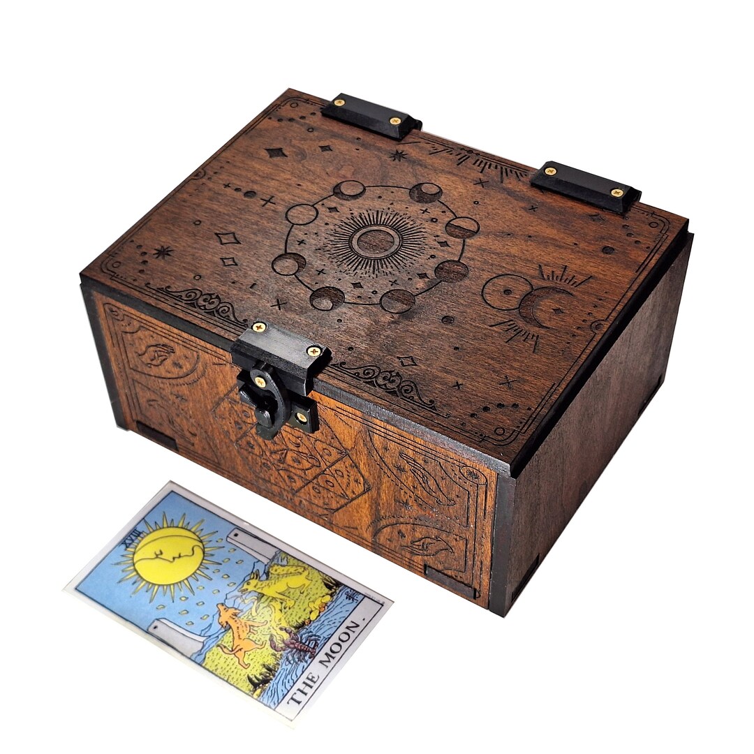 Box for Tarot Cards, Tarot Card Deck Box, 2 Deck Tarot Card Box - Etsy