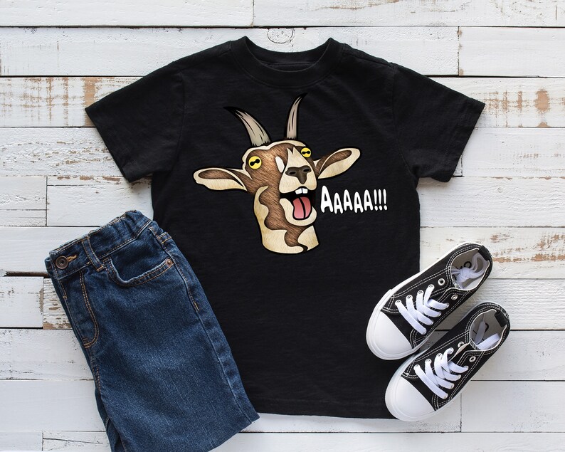 Screaming Goat SVG Printable T-shirt Design by Wizardfire - Etsy