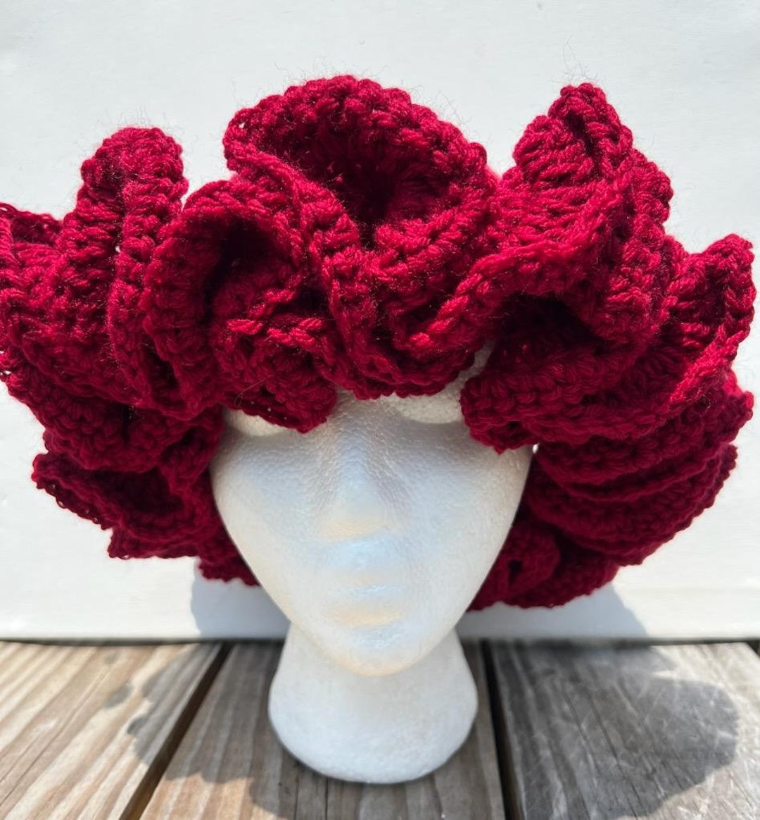 Handmade Crochet Ruffle Hats - Etsy