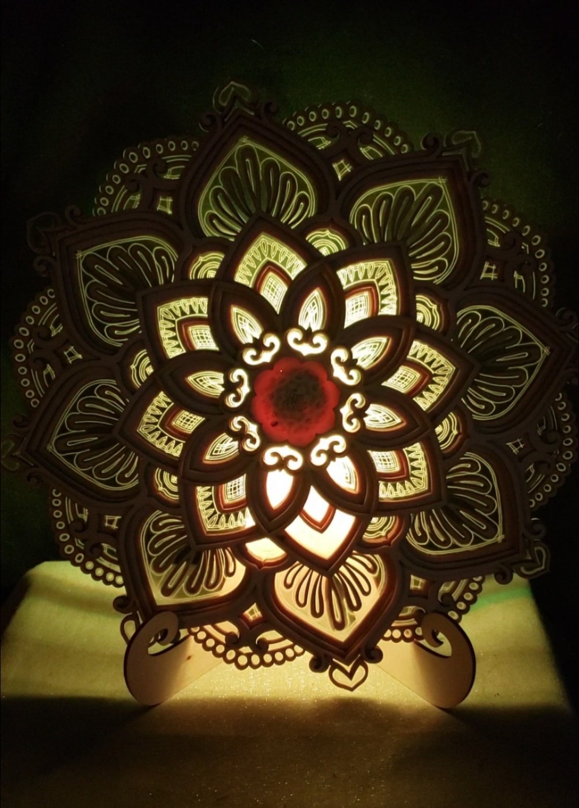 LED Mandala Wall Art - Etsy