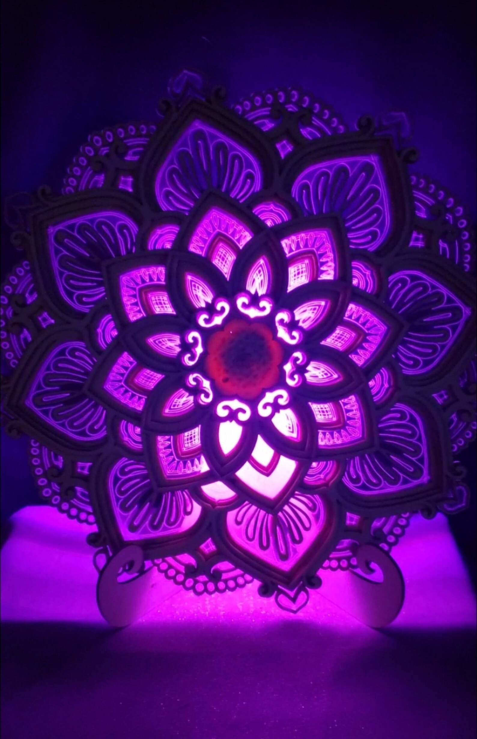 LED Mandala Wall Art - Etsy