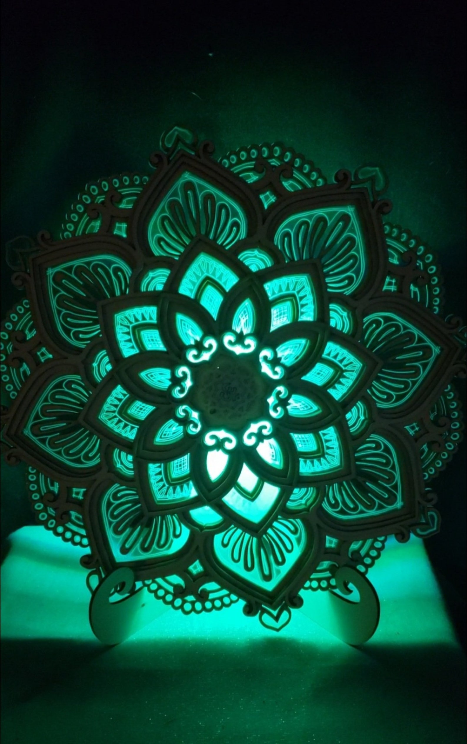 LED Mandala Wall Art - Etsy