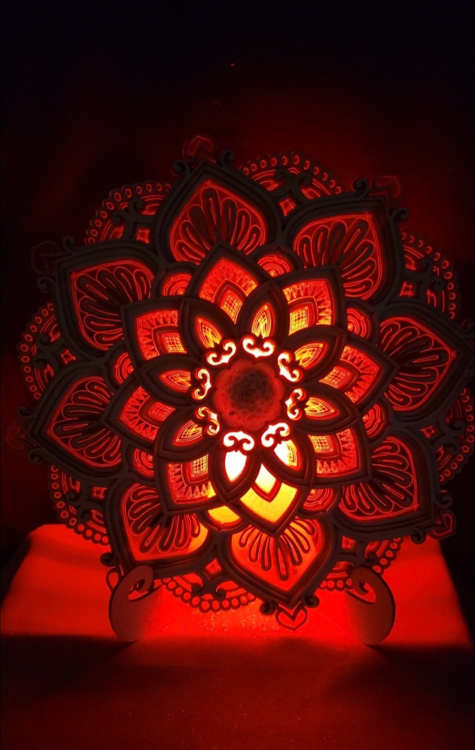 LED Mandala Wall Art - Etsy