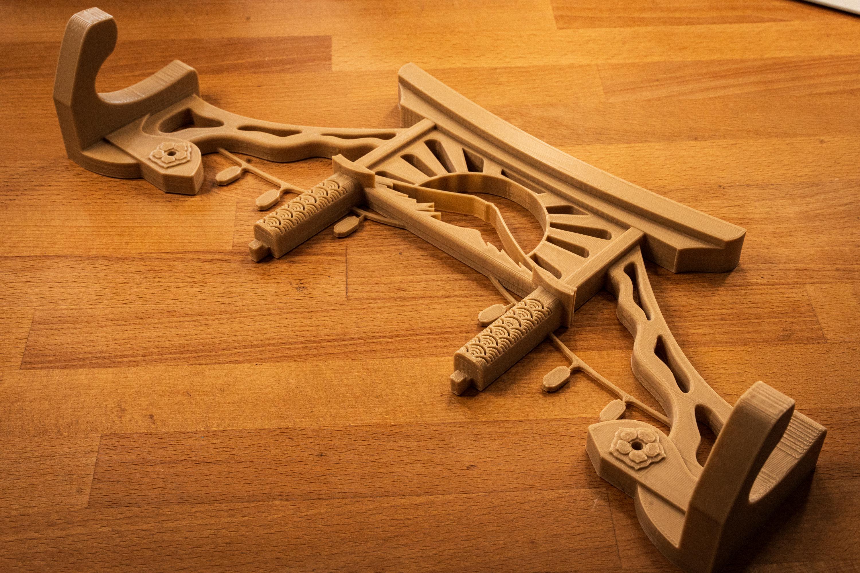 Dual Japanese Katana Wall Mount With Extension – Double Sword Holder - Etsy