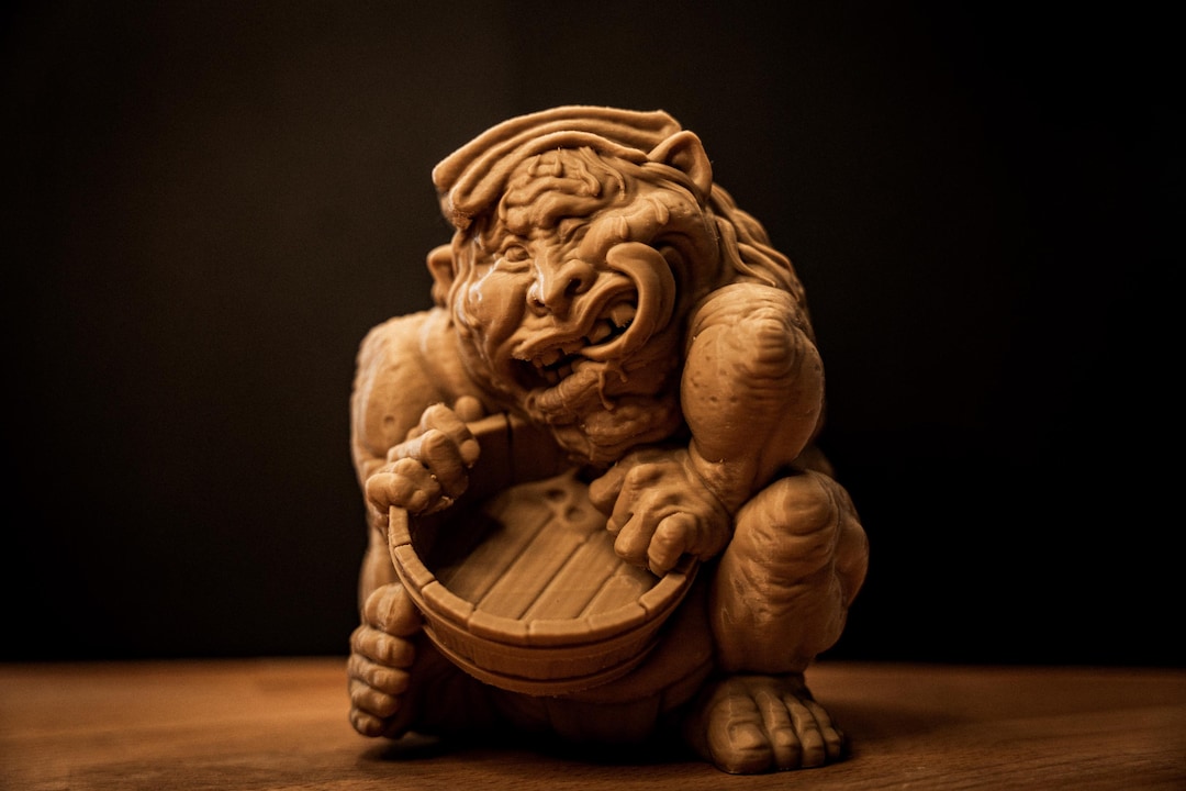 Akaname – 3D Printed Japanese Yokai Sculpture of the Filth Licker - Etsy
