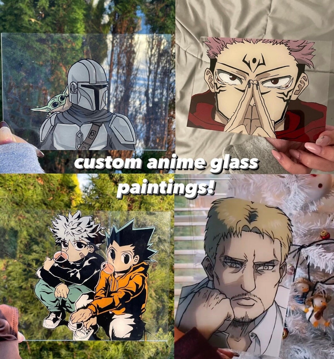 Custom Anime Glass Paintings - Etsy