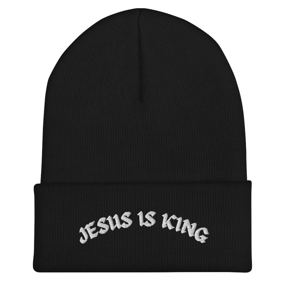 JESUS IS KING - Cuffed Beanie (many Colors) - Etsy