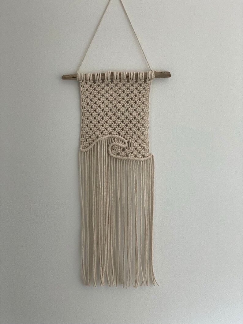 Macrame Wave Pattern Cotton Wall Hanging - Etsy