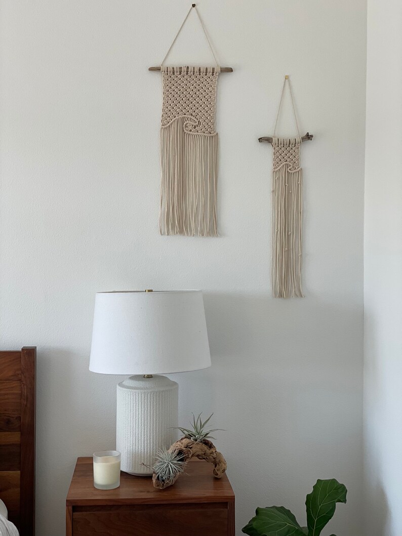 Macrame Wave Pattern Cotton Wall Hanging - Etsy