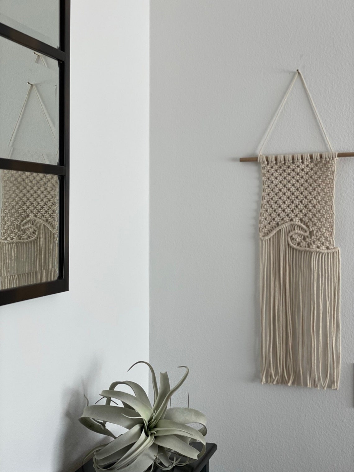 Macrame Wave Pattern Cotton Wall Hanging - Etsy
