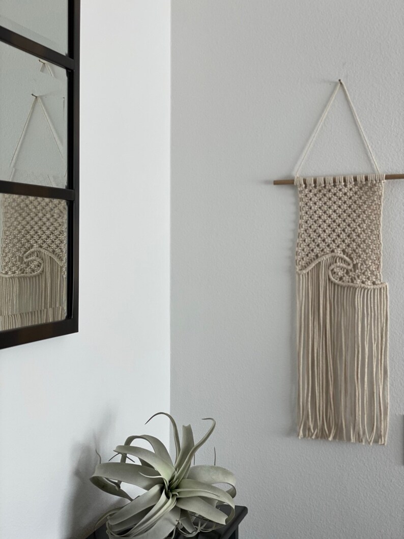Macrame Wave Pattern Cotton Wall Hanging - Etsy