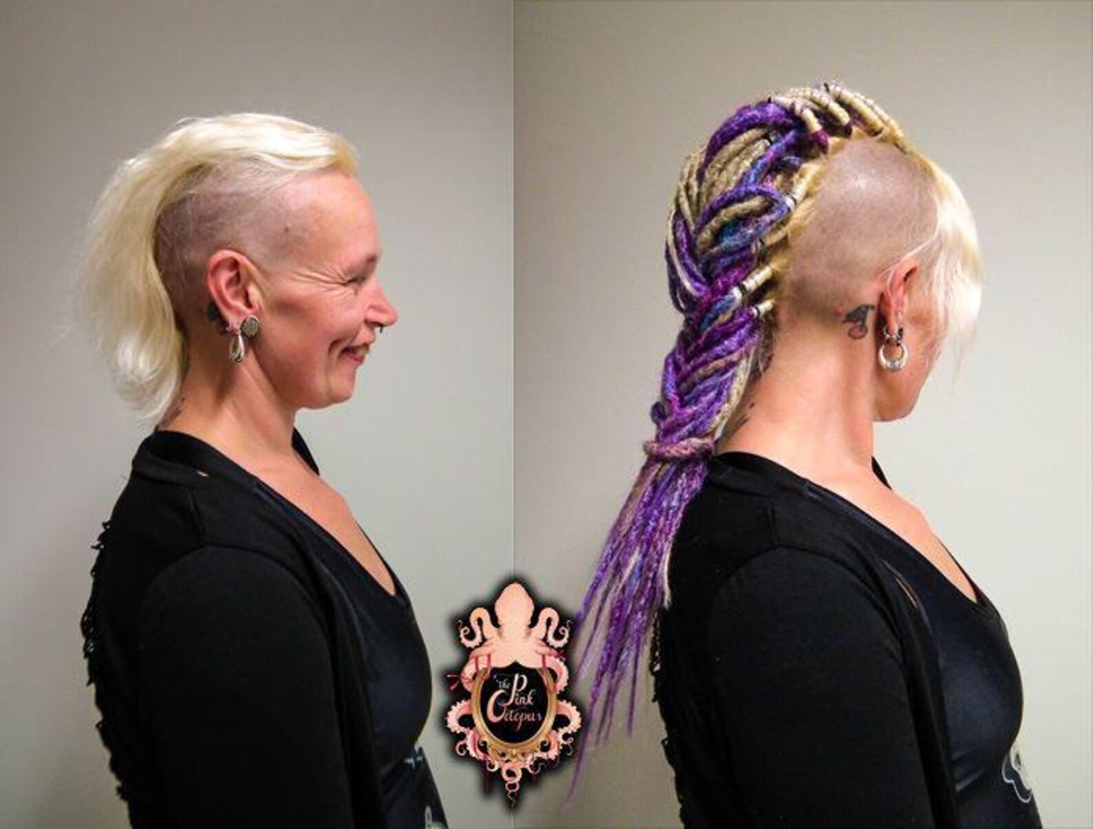 X20 Double Dreads, Platinium Blond and Purples With Pink, Perfect for ...