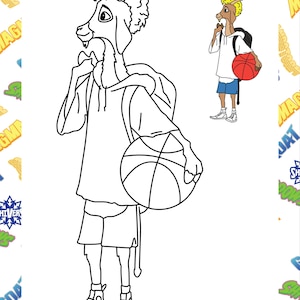 GOAT Movie Coloring Pages | Fun Kids Activity (printable A4) - Etsy