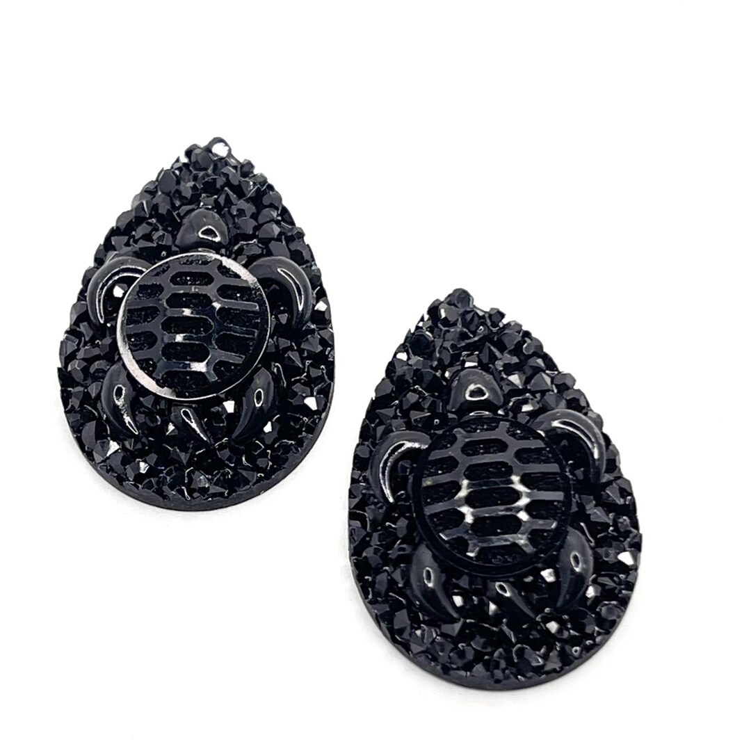Resin Flatback Teardrop Turtle Cab 25mm - Etsy