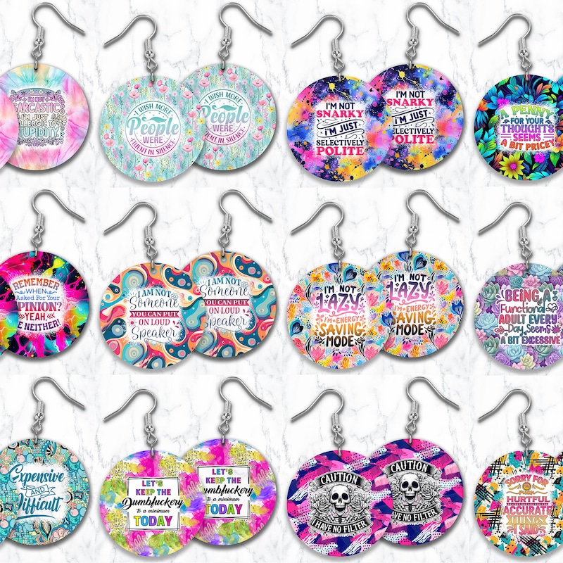 Funny Earrings - Etsy