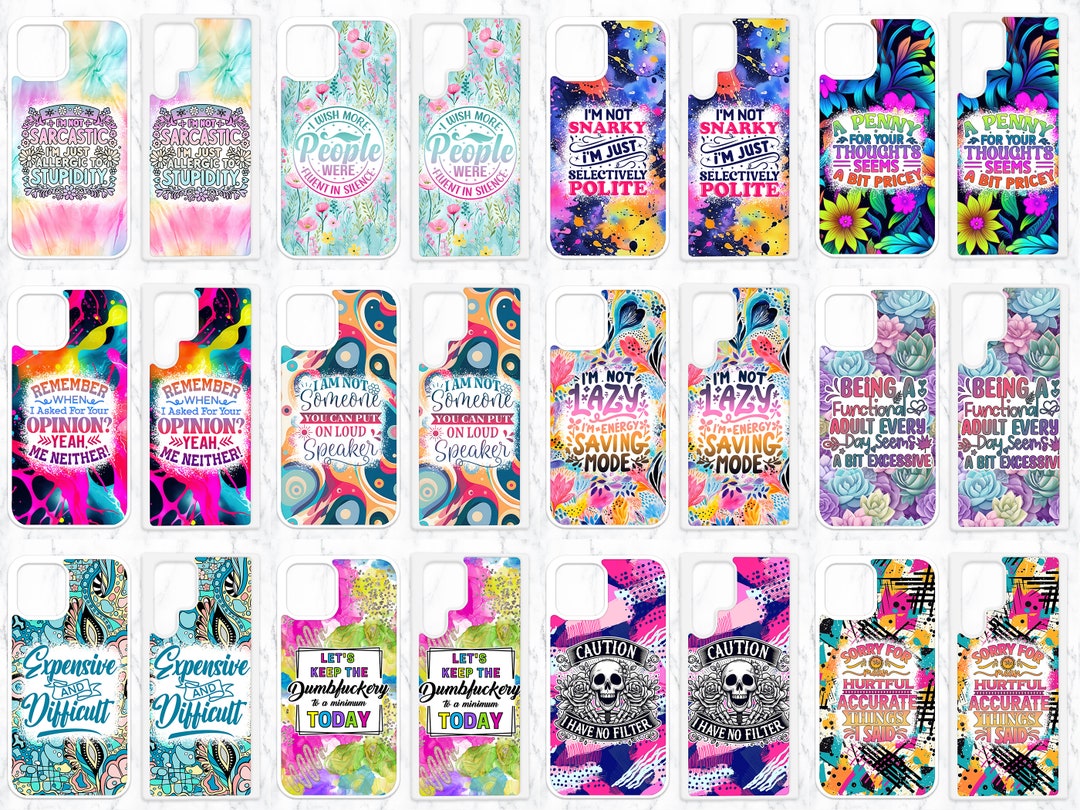 Sarcastic Phone Case Designs, Will Fit All Phone Sizes, Funny ...