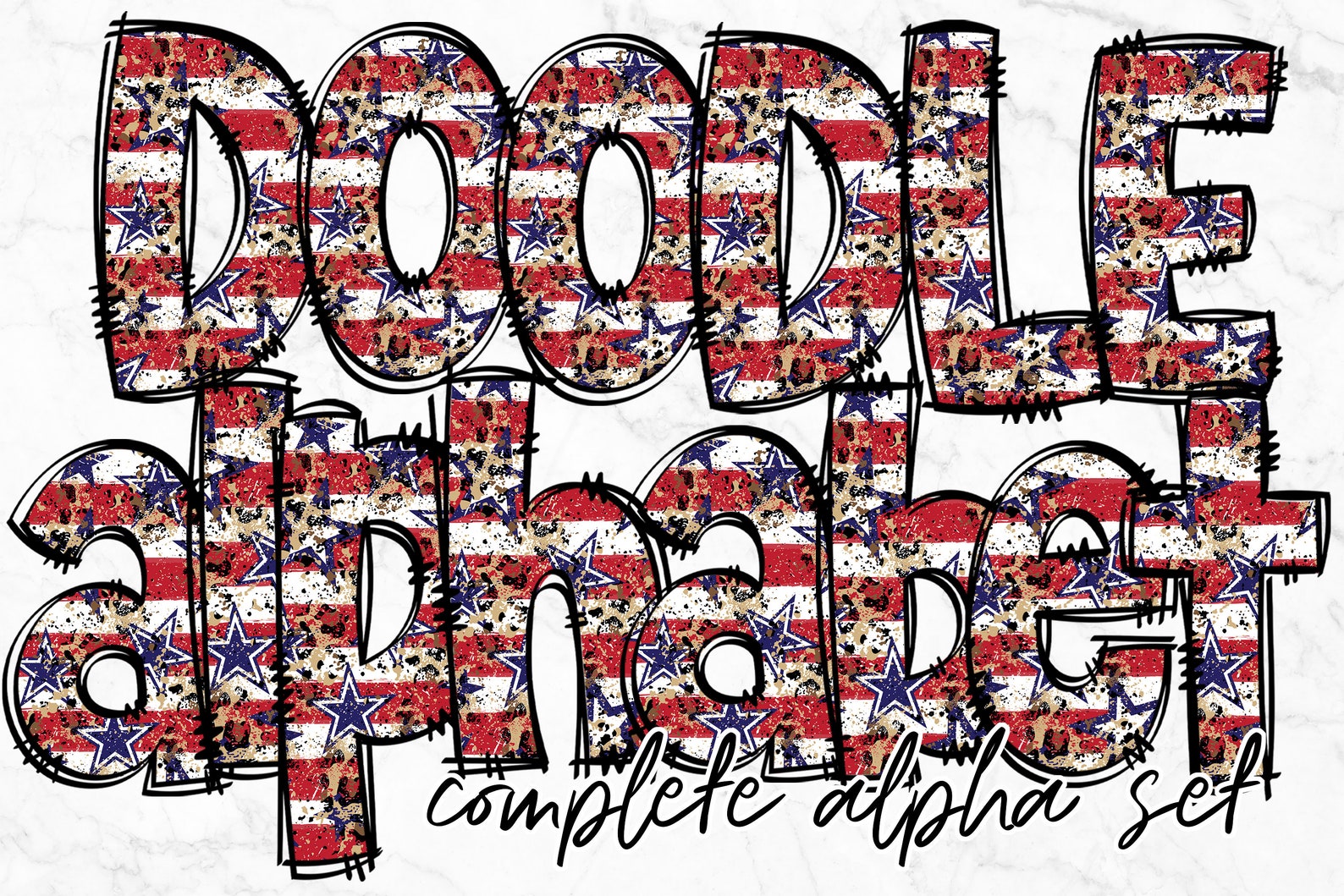 Doodle Alphabet PNG Alphabet Letters PNG Bundle Hand Drawn - Etsy