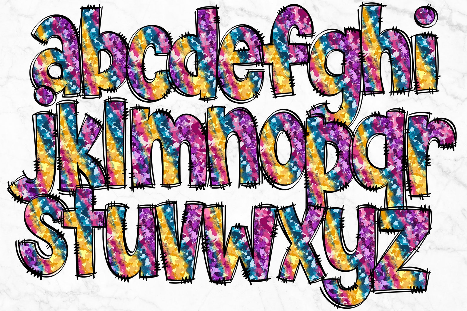 Doodle Alphabet PNG Alphabet Letters PNG Bundle Hand Drawn - Etsy Canada