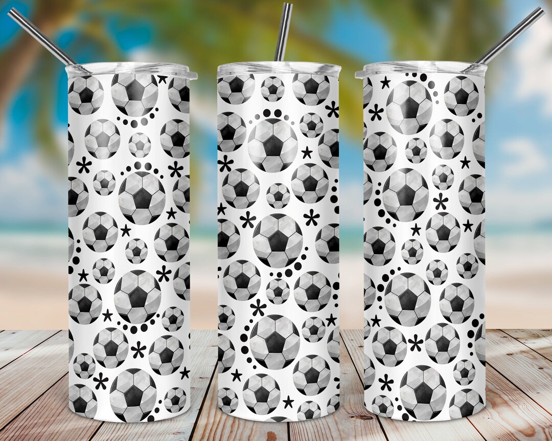 Seamless Bleach Soccer Ball Sublimation Tumbler Design 20oz - Etsy