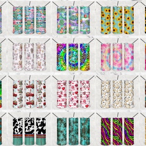 20oz Tumbler Sublimation Bundle, 20oz Skinny Bundle, Waterslide Bundle ...