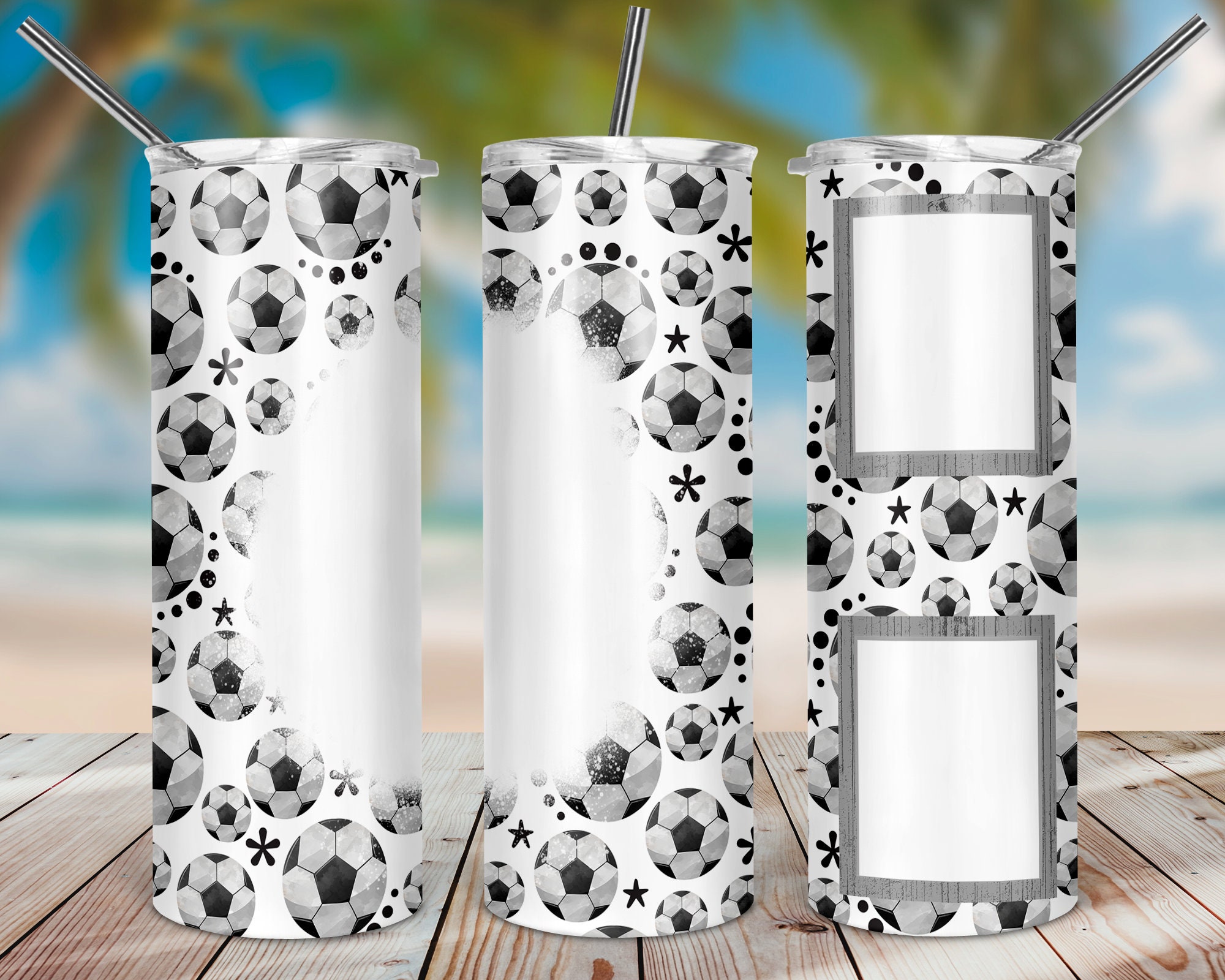 Seamless Bleach Soccer Ball Sublimation Tumbler Design 20oz | Etsy