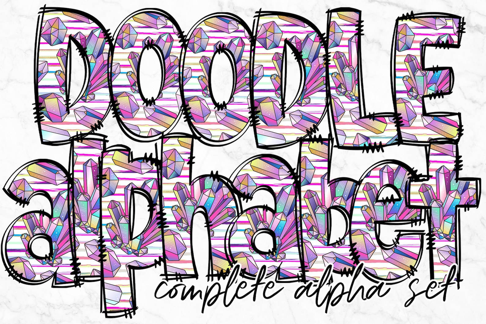 Doodle Alphabet PNG Alphabet Letters PNG Bundle Hand Drawn - Etsy