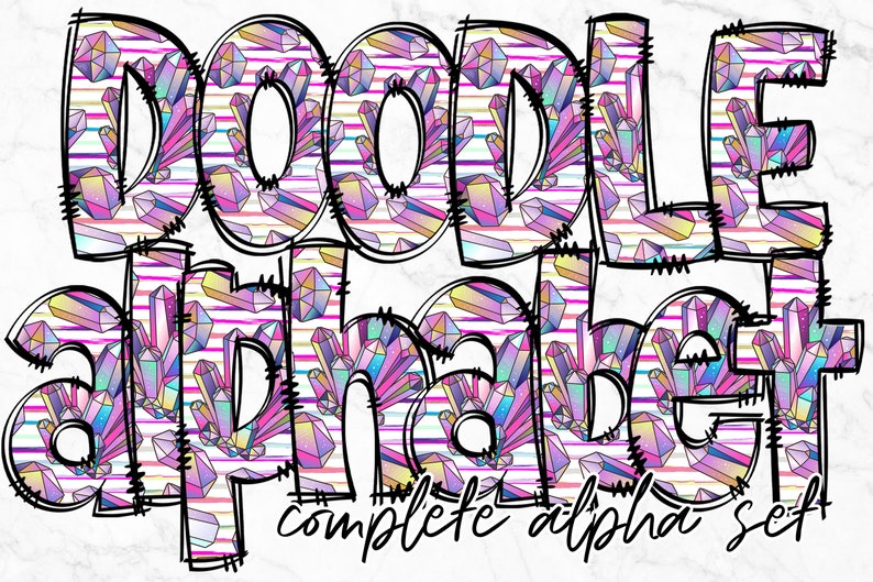 Doodle Alphabet PNG Alphabet Letters PNG Bundle Hand Drawn - Etsy
