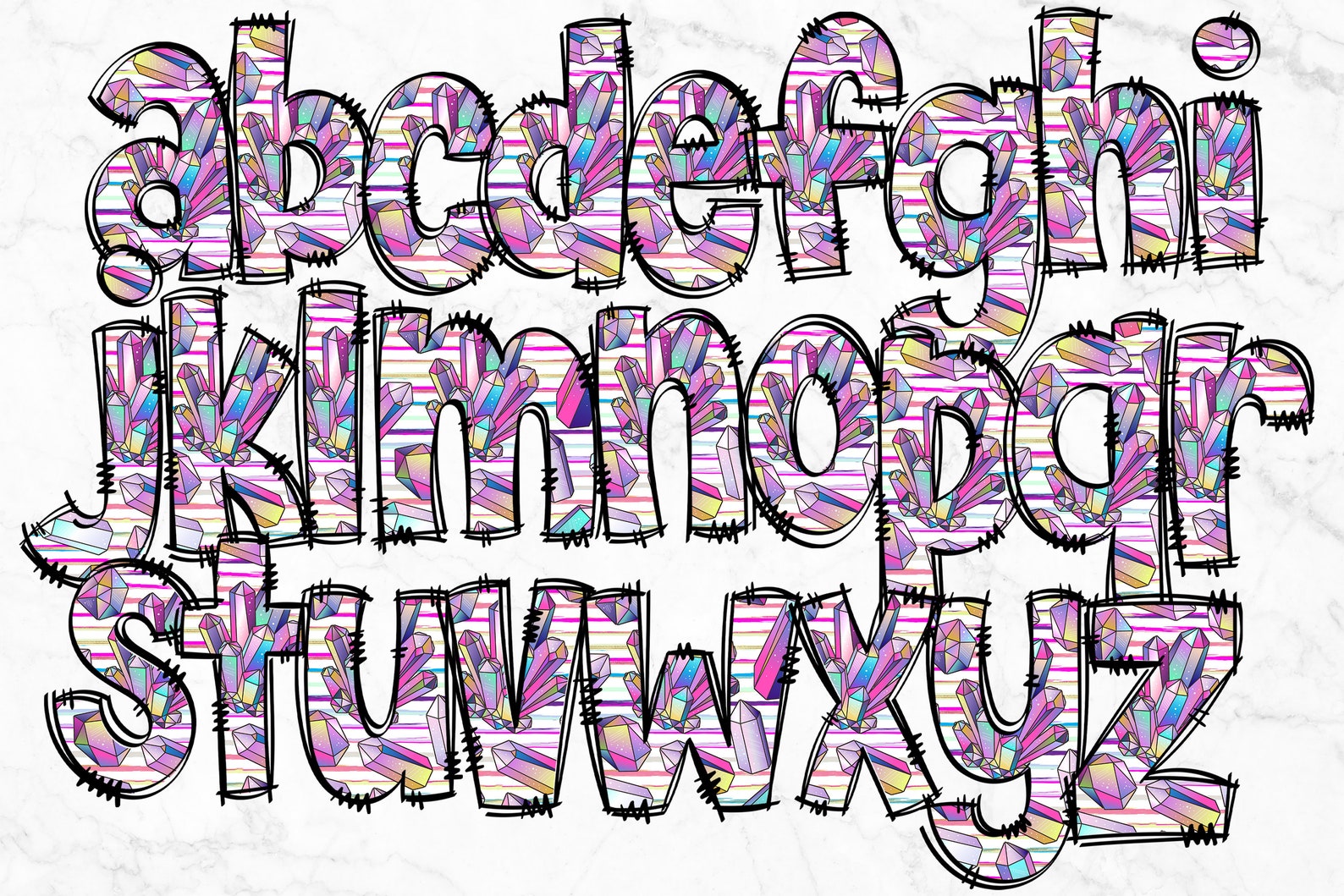 Doodle Alphabet PNG Alphabet Letters PNG Bundle Hand Drawn - Etsy